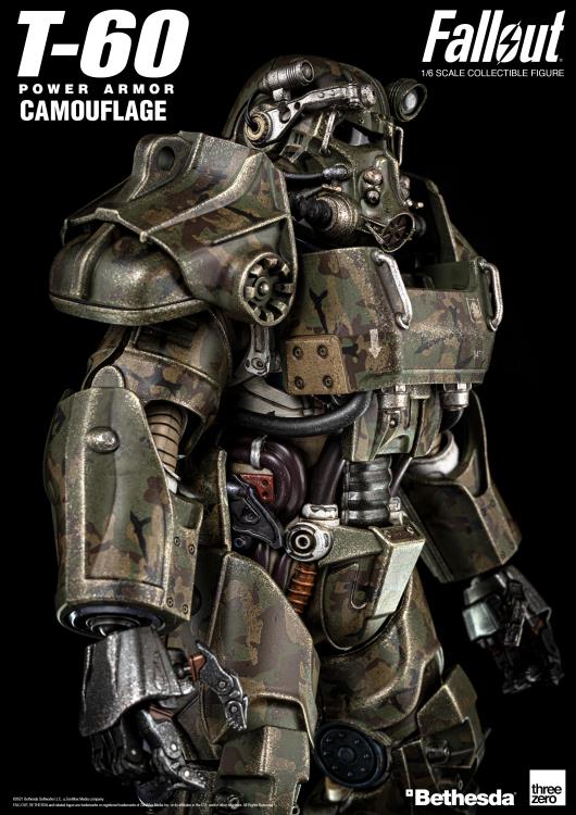 T-60 Power Armor Camouflage 1:6 Scale | Fallout | Threezero