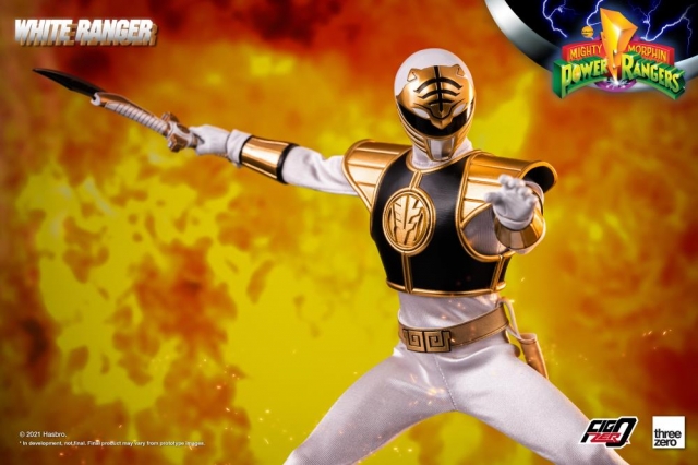 White Ranger FigZero Collectible Figure | Mighty Morphin Power Rangers ...