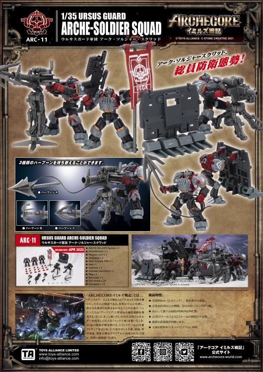 ARC-11 Ursus Guard ARCHE-Soldier Squad 1:35 Scale | ARCHECORE