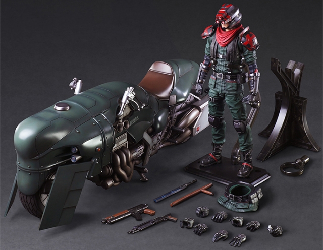 Shinra Elite Security Officer and Motorcycle Set Play Arts Kai | Final ...