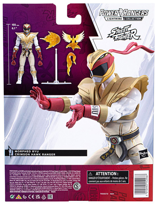 Crimson Hawk Ryu 6-inch Scale Lightning Collection | Power Rangers x ...
