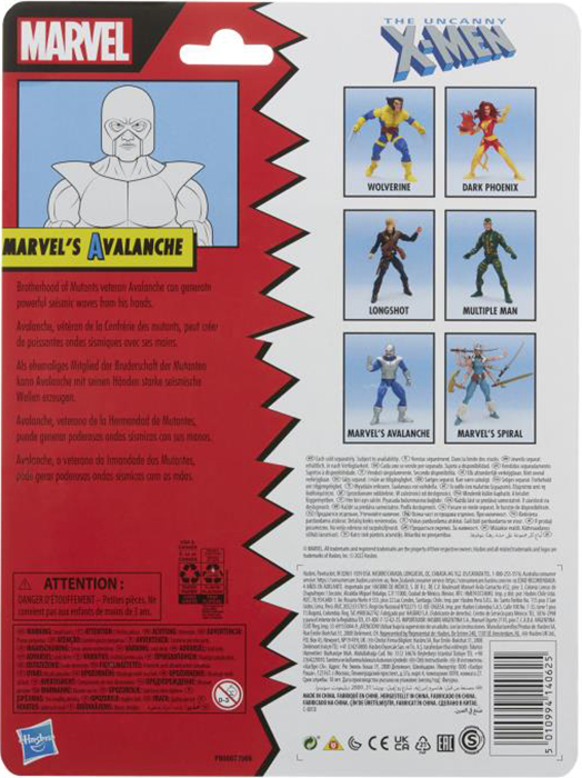 Marvel's Avalanche 6-Inch Scale | Marvel Legends Retro Collection | The ...
