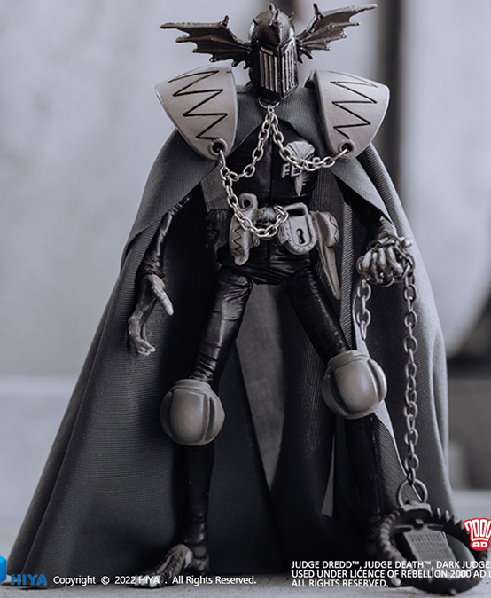 Judge Fear Black and White 1/18 Scale PX Previews Exclusive | 2000 A.D ...
