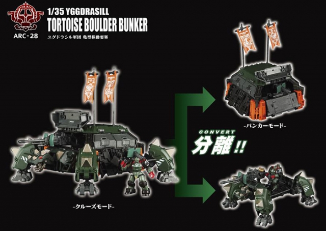 ARC-28 Yggdrasill ARCHE-SOLDIER Tortoise Boulder Bunker 1:35 Scale ...