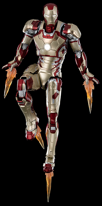 Iron Man Mark 42 DLX Collectible Figure| Threezero Avengers: Infinity Saga DLX