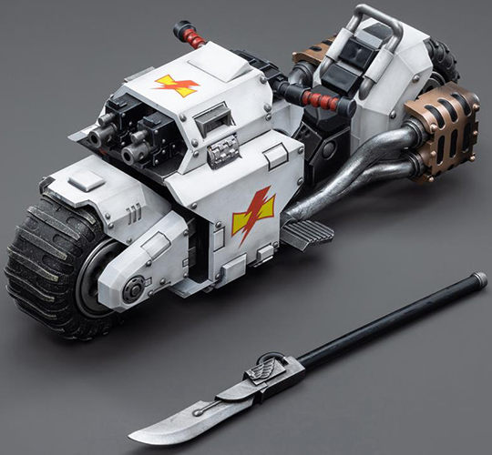 White Scars Raider-Pattern Combat Bike 1/18 Scale | Warhammer 40K | Joy Toy