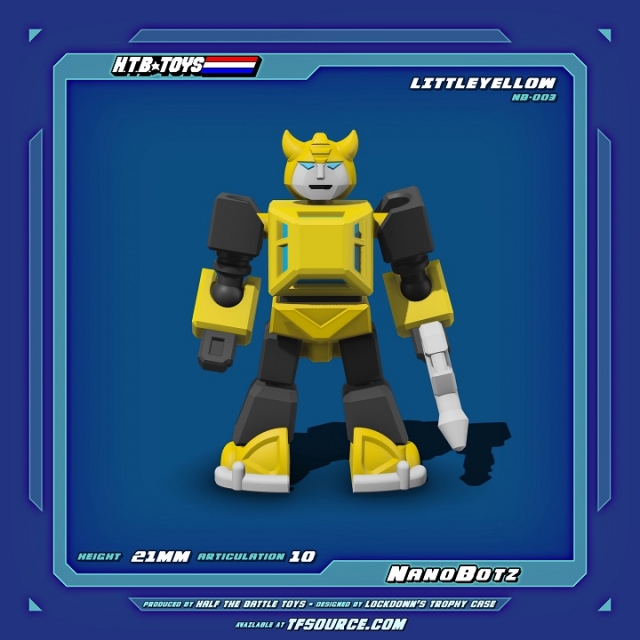 NB-003 Little Yellow NanoBotz | HTB Toys