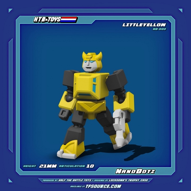 NB-003 Little Yellow NanoBotz | HTB Toys