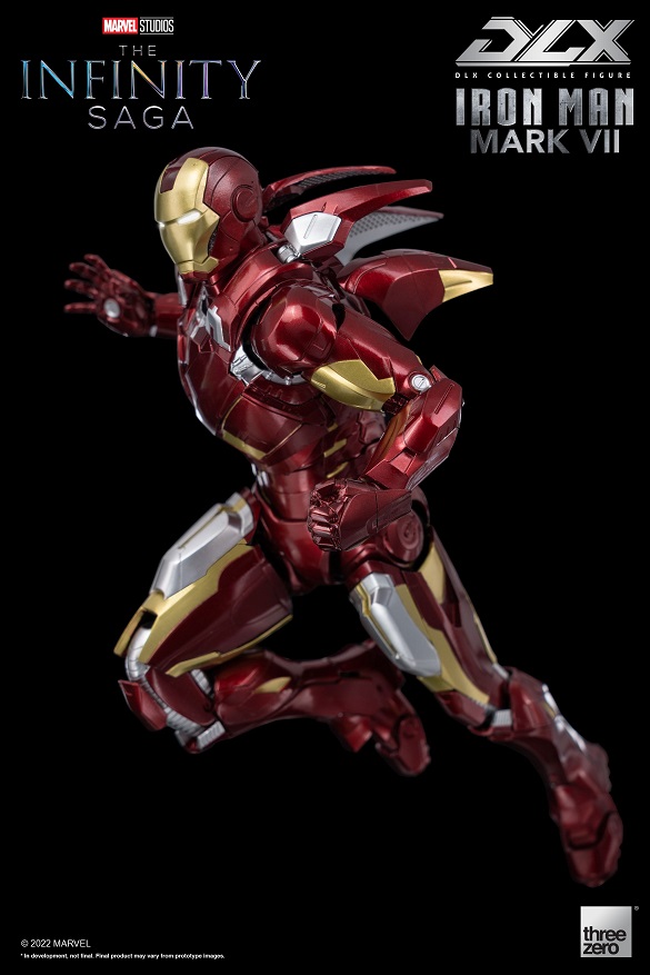 Iron Man Mark 7 DLX Collectible Figure| Threezero Avengers: Infinity Saga DLX