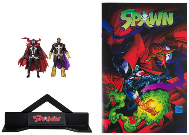 Spawn and Anti-Spawn 3-inch Scale Two-Pack with Comic Book | Page ...