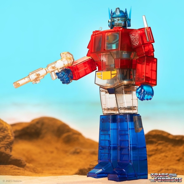 Optimus Prime Clear Red and Blue Version Super Cyborg | Transformers ...
