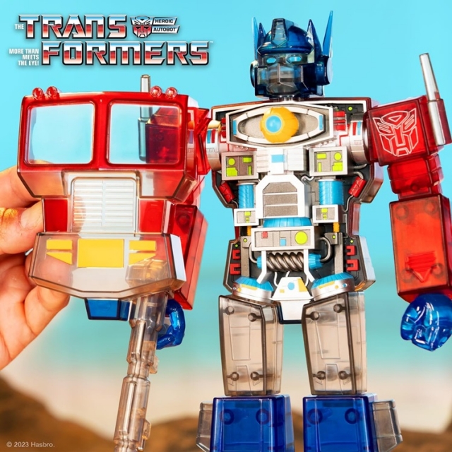 Optimus Prime Clear Red and Blue Version Super Cyborg | Transformers ...