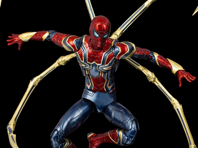 Iron Spider DLX Collectible Figure | Threezero Avengers: Infinity Saga DLX