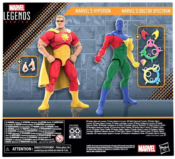 Squadron Supreme Marvel's Hyperion and Marvel's Doctor Spectrum 6-Inch ...