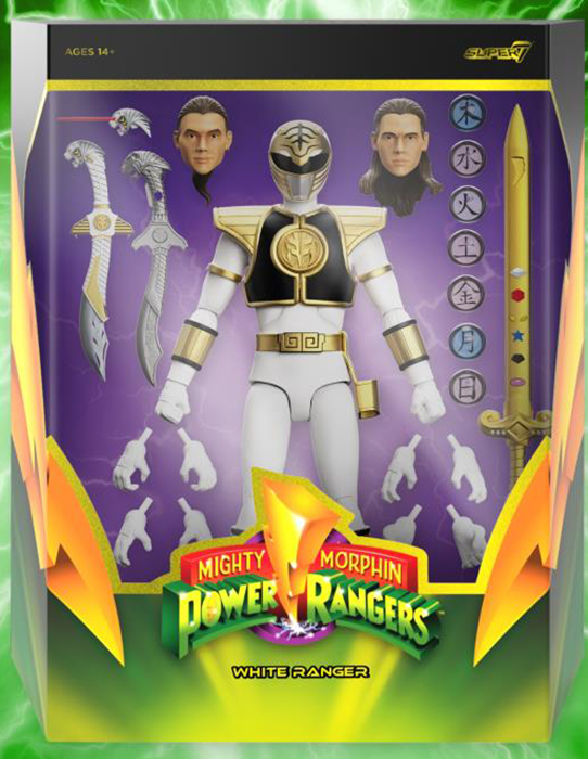 White Ranger 7-inch Scale | Mighty Morphin Power Rangers Ultimates | Super7