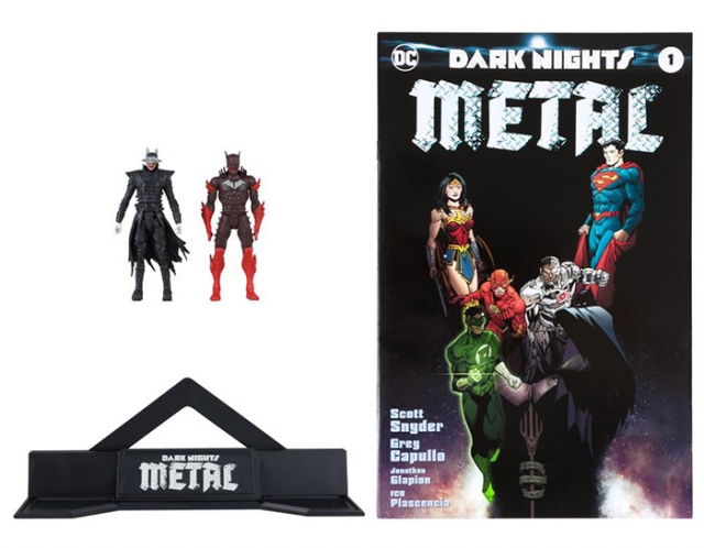 Batman Who Laughs and Red Death 3-inch Scale Two-Pack with Comic Book ...