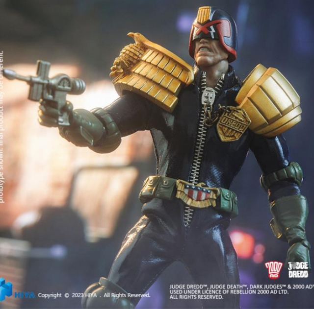 Judge Dredd 1:12 Scale Exquisite Super | 2000 A.D. Judge Dredd | Hiya Toys