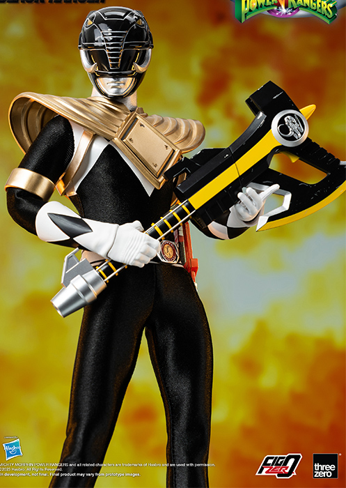 Dragon Shield Black Ranger 1/6 Scale FigZero | Mighty Morphin Power ...