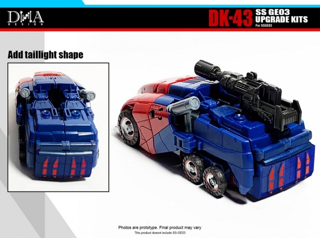DK-43 Upgrade Kit for Transformers Studio Series 03 Optimus Prime Gamer Edition | DNA Design