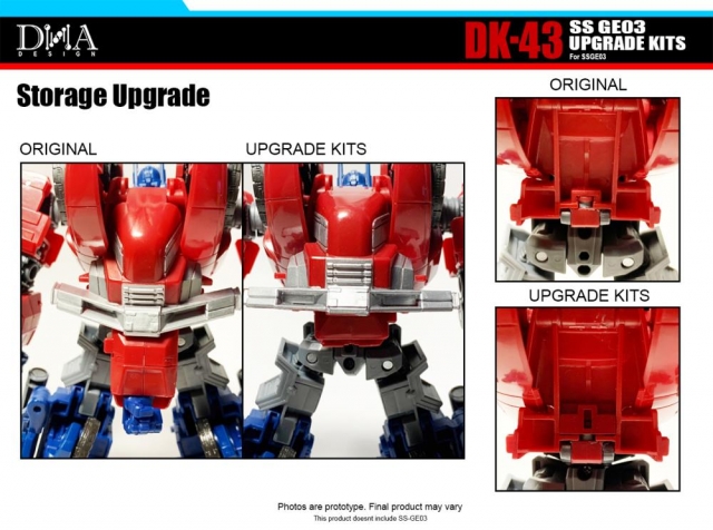 DK-43 Upgrade Kit for Transformers Studio Series 03 Optimus Prime Gamer ...