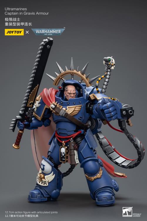 Ultramarines Captain in Gravis Armour 1/18 Scale | Warhammer 40K | Joy Toy