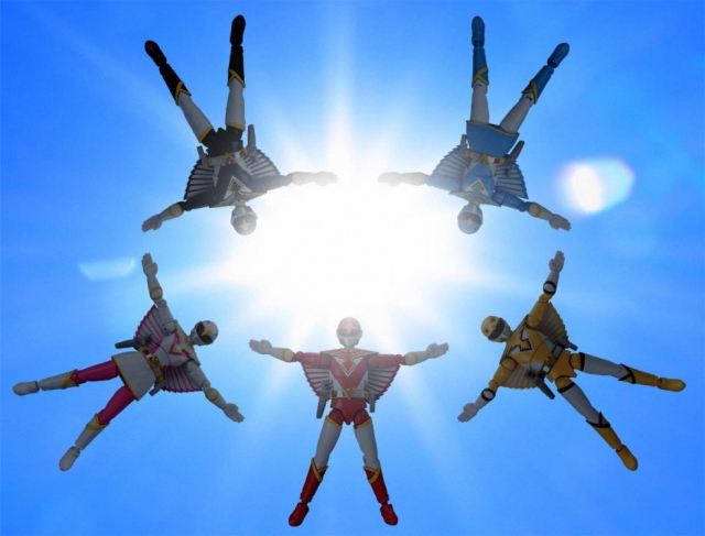 Choujin Sentai Jetman Boxed Set of 5 Shodo Super | Bandai Spirits