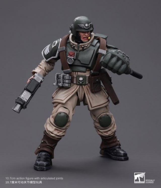 Astra Militarum Cadian Command Squad Veteran Sergeant with Power Fist 1 ...