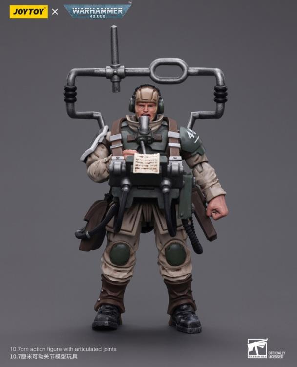 Astra Militarum Cadian Command Squad Veteran with Master Vox 1/18 Scale ...