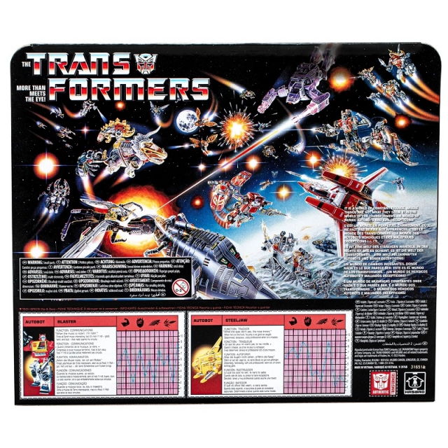 Transformers G1 Autobot Blaster and Steeljaw | Transformers Vintage G1 ...