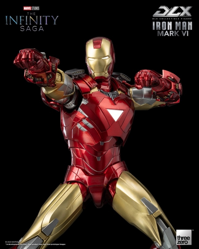 Iron Man Mark 6 DLX Collectible Figure | Threezero Avengers: Infinity Saga DLX
