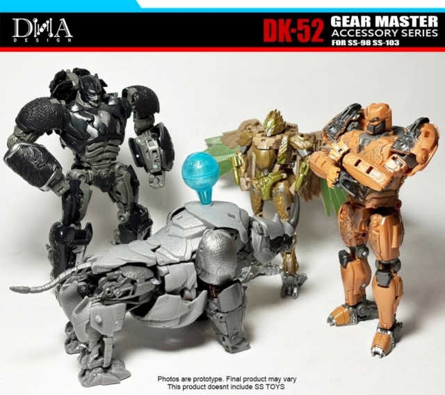DK-52 Upgrade Kit for Transformers Studio Series 98 Cheetor and 103 Rhinox | DNA Design