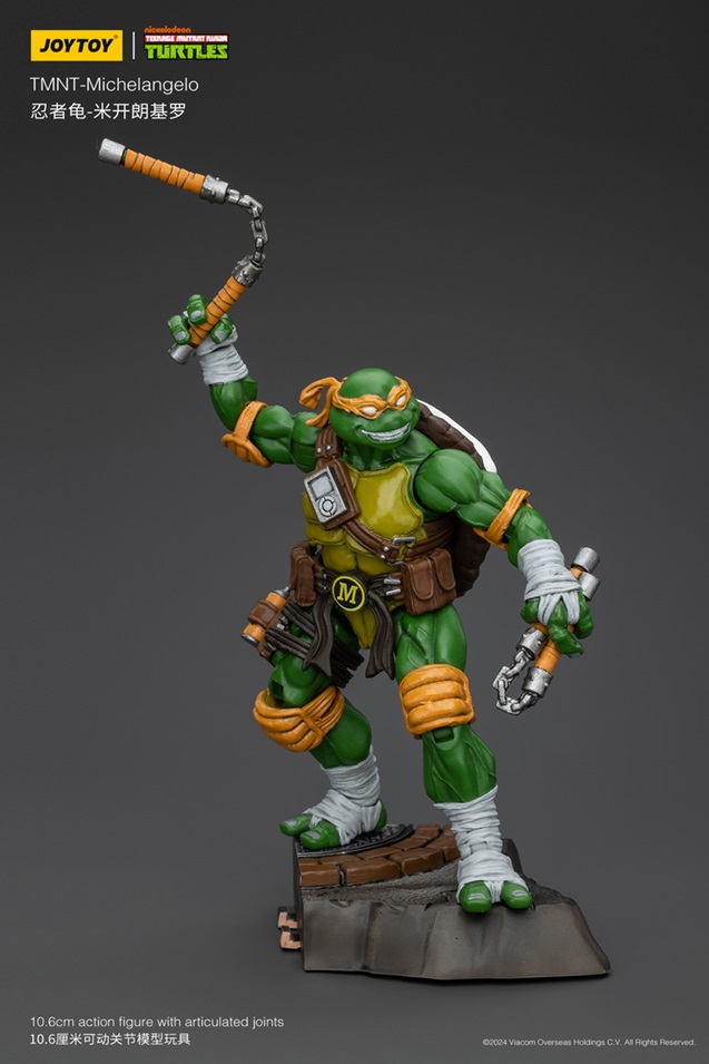 Michelangelo 1/18 Scale | Teenage Mutant Ninja Turtles | Joy Toy