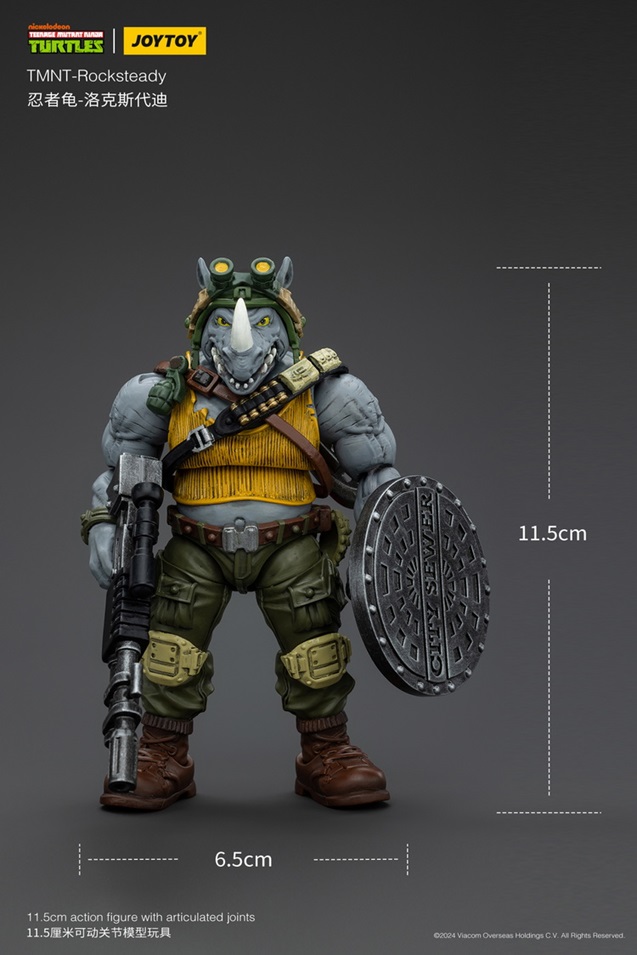 Rocksteady | JoyToy TMNT Figure | Toygeek