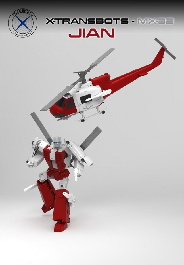 MX-32 Jian | XTransbots 3rd Party MP-Scale Figure | Toygeek