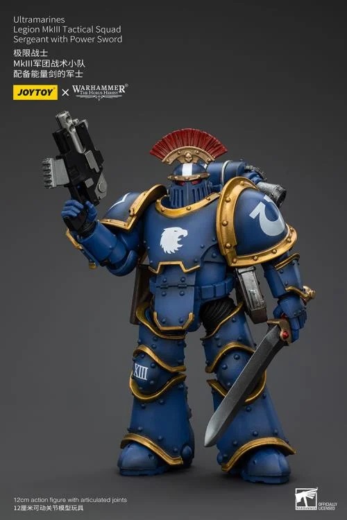 Ultramarines MKIII Legionaries Sergeant with Power Sword 1/18 Scale ...