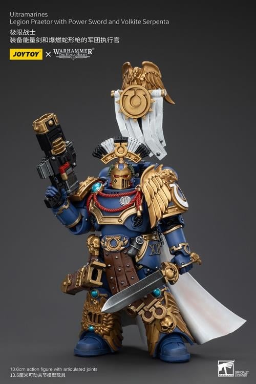 Ultramarines Legion Praetor with Power Sword and Volkite Serpenta 1/18 ...