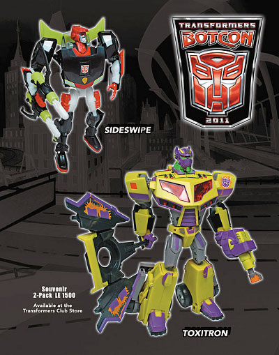 Toxitron and G2 Sideswipe Botcon Exclusive Transformers G2 ...