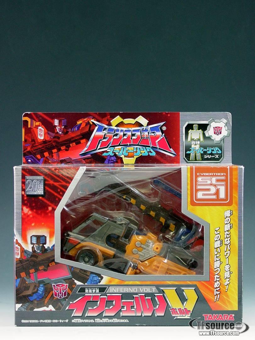 SC-21 Inferno V Volt Deluxe Class | Transformers Superlink Energon | Hasbro