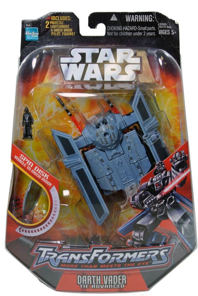 Darth Vader Tie Advanced | Star Wars Transformers Crossover | Hasbro