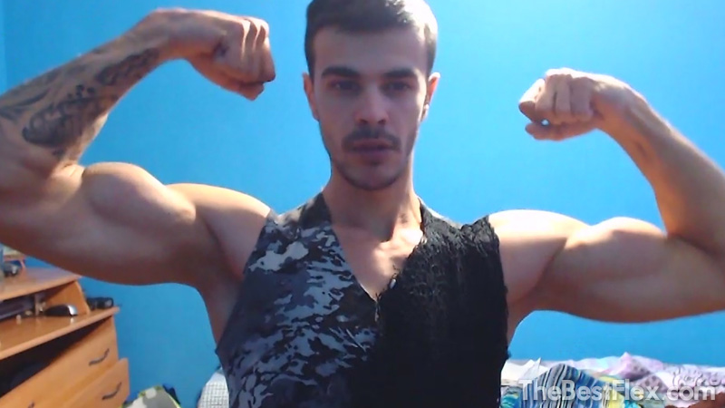 Leather Muscle Domination video featuring HornyAlphaBoy | TheBestFlex