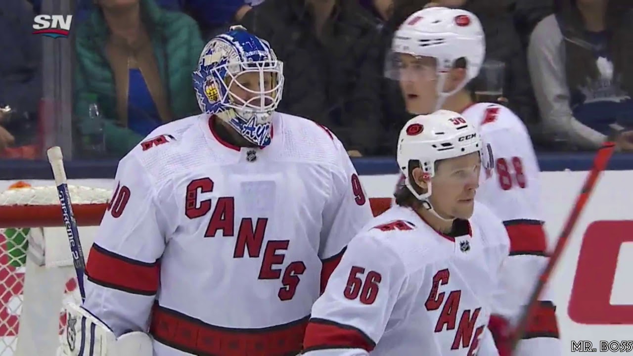 EXTENDED Highlights of emergency goalie David Ayres' NHL debut! - The ...