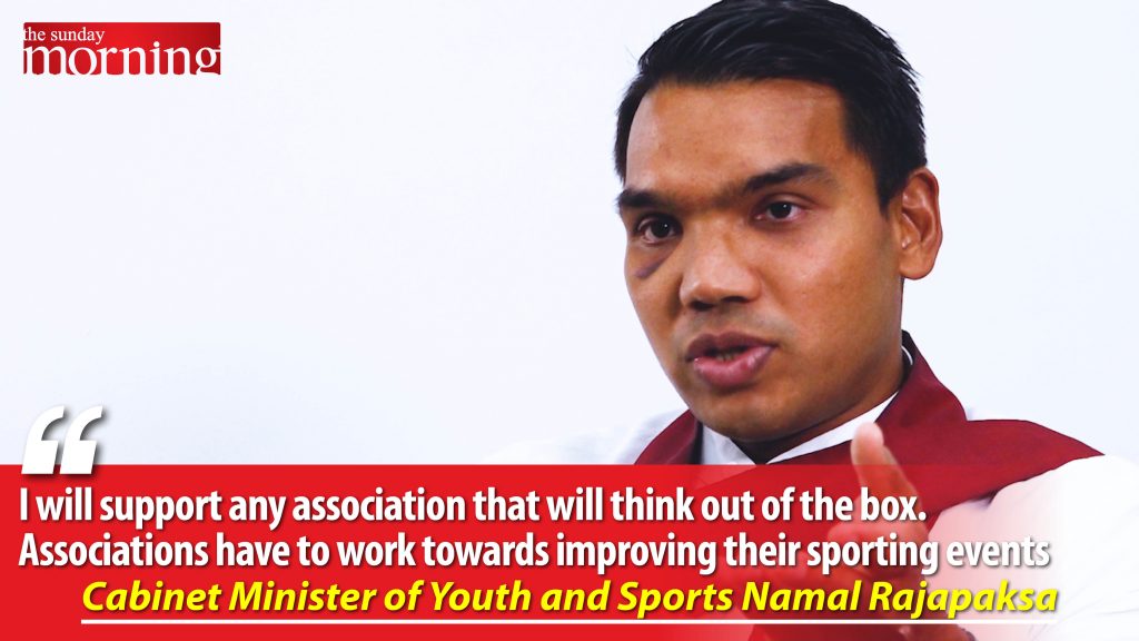 Namal Rajapaksa on restructuring the sporting system - The Morning ...