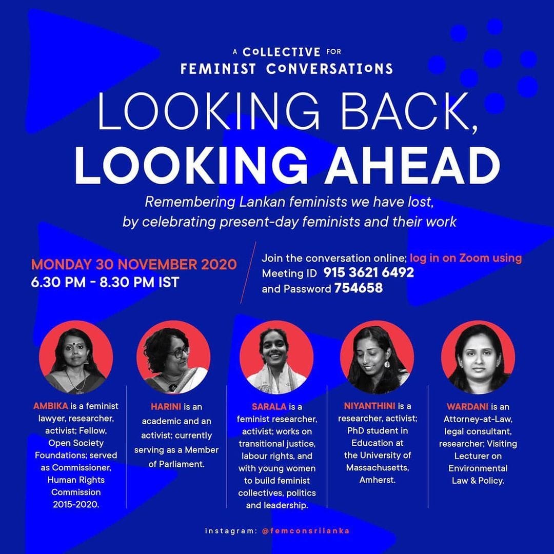 Looking back, looking ahead: FemCon Sri Lanka holds webinar celebrating ...