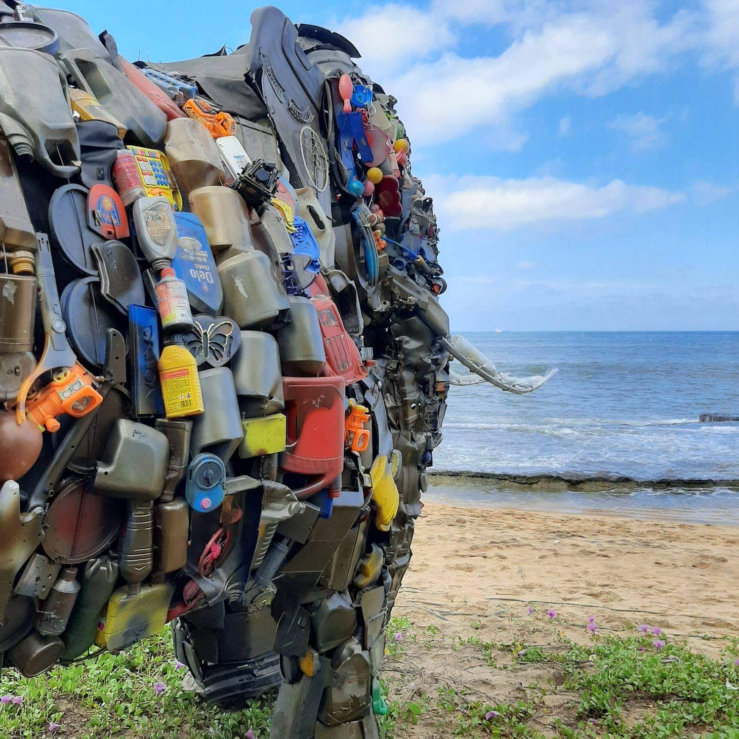 Trash the size of an elephant: Lalith Senanayake uses art to spread an ...