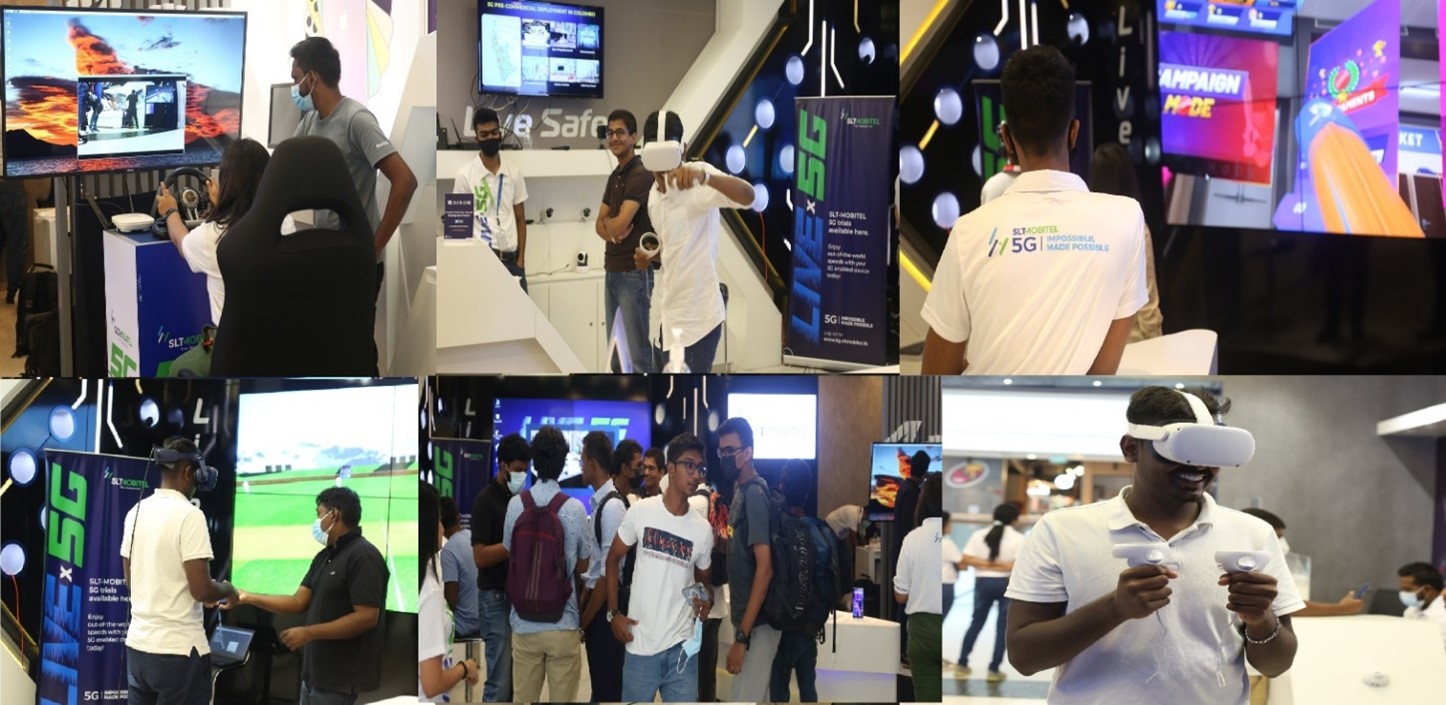 SLT-Mobitel demonstrates 5G experiences at One Galle Face shopping mall ...