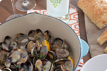 STEAMED CLAMS | The Naked Grape Wine