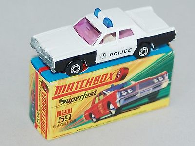 Matchbox Superfast No59b Mercury Police Car - EXTREMELY RARE PURPLE ...
