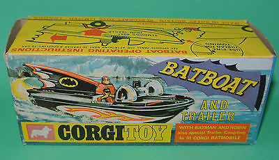 Batman-Corgi 107 Batboat 1960's with box. - The Old Toy Guide