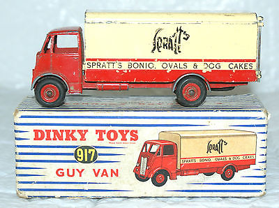 Dinky No 917 Guy Van with 'Spratts' Logo, Original vehicle & Box - The ...