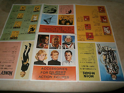 JAMES BOND 007 GILBERT TOYS ACTION FIGURES CATALOGUE PRINTED IN JAPAN ...